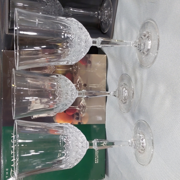 St. George Crystal | Dining | Set Of 6 St George Stemmed Lead Crystal ...
